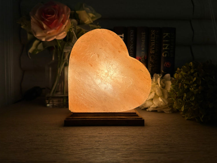 100% Pure Hand Carved Himalayan Pink Rock Salt Lamp & Salt Products – Q ...