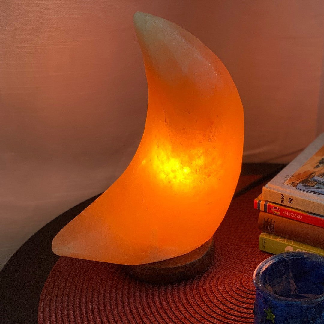 100% Pure Hand Carved Himalayan Pink Rock Salt Lamp & Salt Products – Q ...